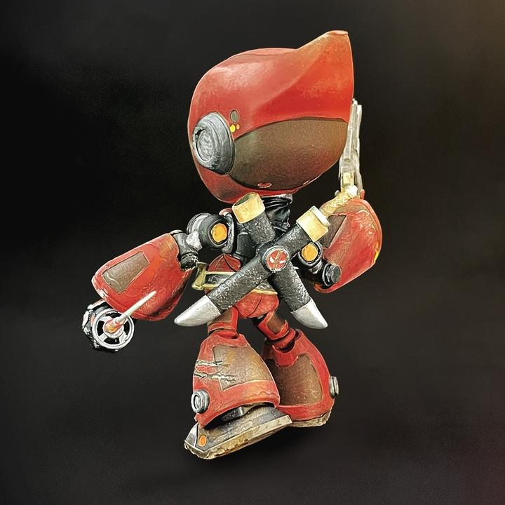 3D Printable Mech with a mouth, Deadpool bot by Scott Unruh