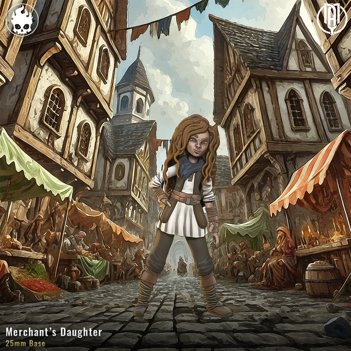 3D Printable Merchant's Daughter by NPC Forge