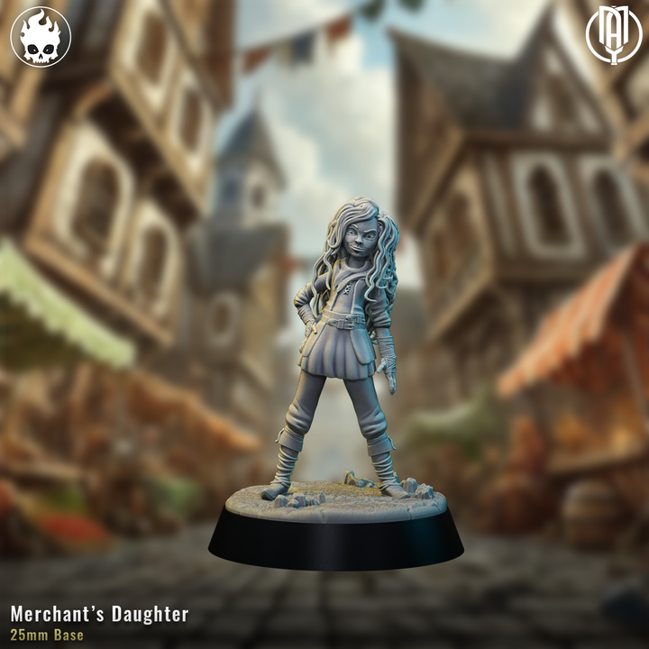3D Printable Merchant's Daughter by NPC Forge