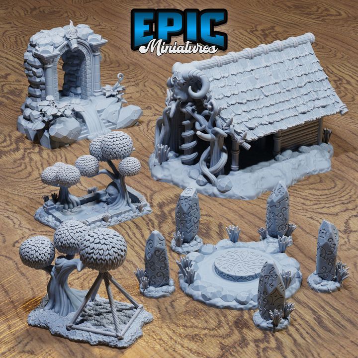 3D Printable Old Fables Set / Magical Creatures Collection / Fey ...