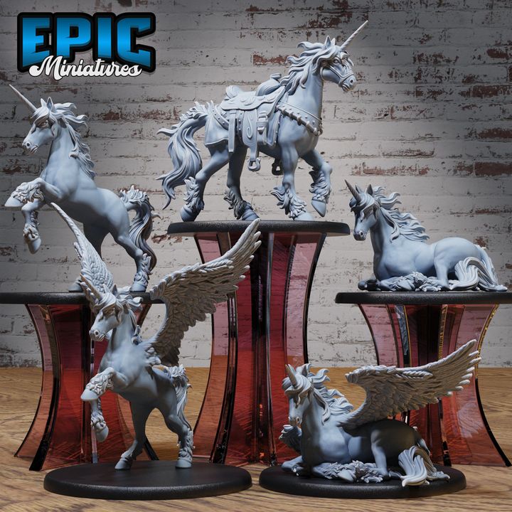 3D Printable Old Fables Set / Magical Creatures Collection / Fey ...