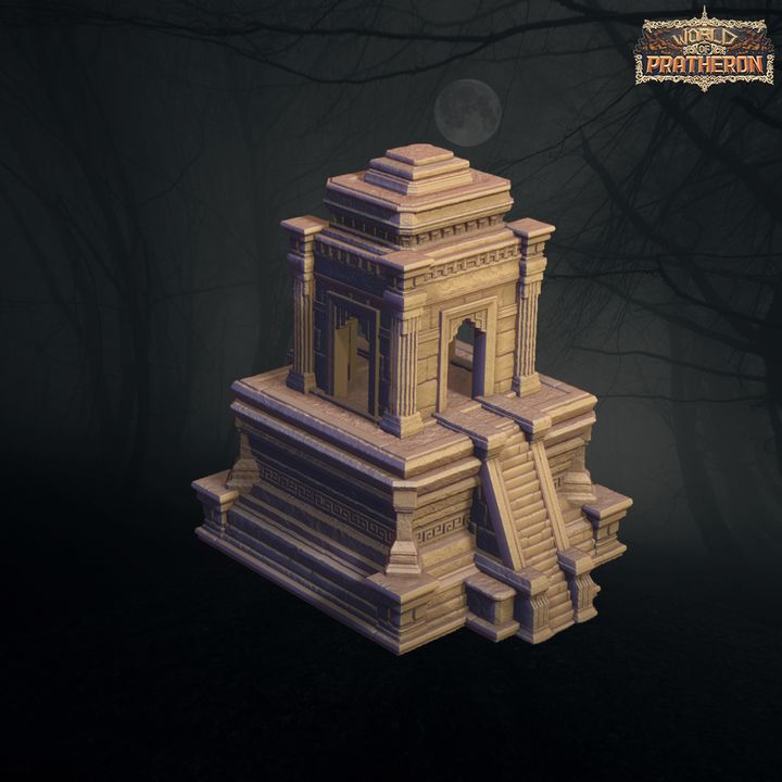 3D Printable Ruins of the Ancients - Shrine 1 by World of Pratheron