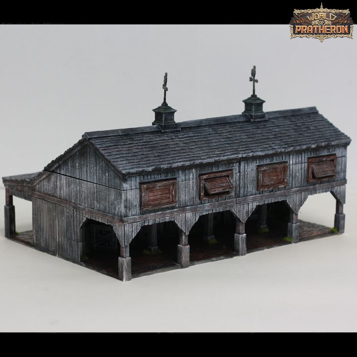 3D Printable Western Rush 3 - Stables by World of Pratheron