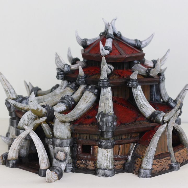 3D Print of Battle of Eldrino's Deep 2 - Orc Barracks by Char-ice