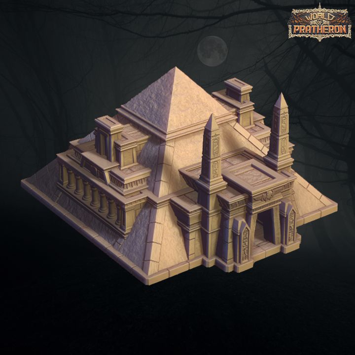 3D Printable Ancient city of the great pharaohs - Pyramid (Medium) by ...