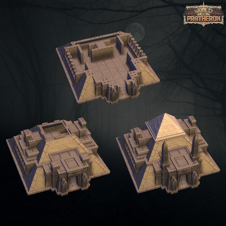 3D Printable Ancient city of the great pharaohs - Pyramid (Medium) by ...