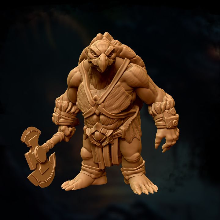 3D Printable Tortle Barbarian by Monster Atlas