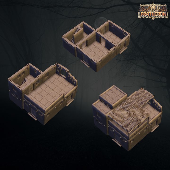 3D Printable Ancient city of the great pharaohs 2 - General House 1 by ...