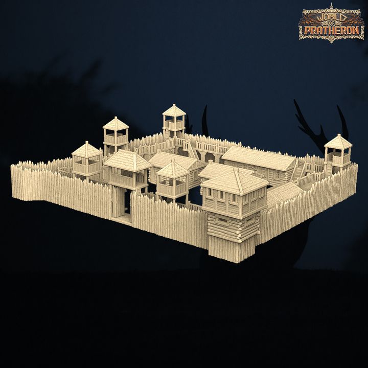 3D Printable Old Wild Western Rush2 - Fort (Modular) by World of Pratheron
