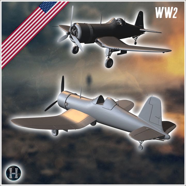 3D Printable World War II aircrafts pack No. 1 - World War Two Second ...