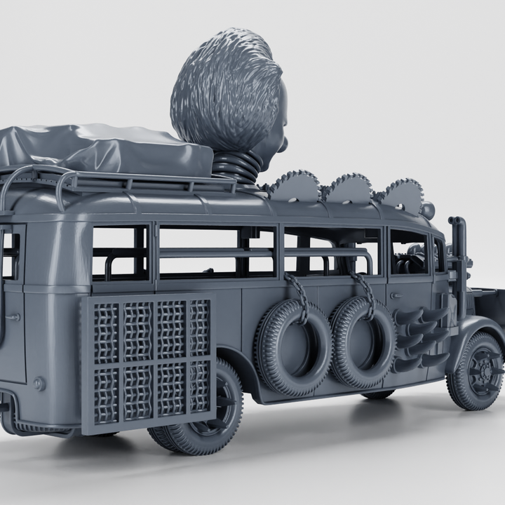 3D Printable Opel Blitz Ambulance Bus (Germany, WW2) converted to ...