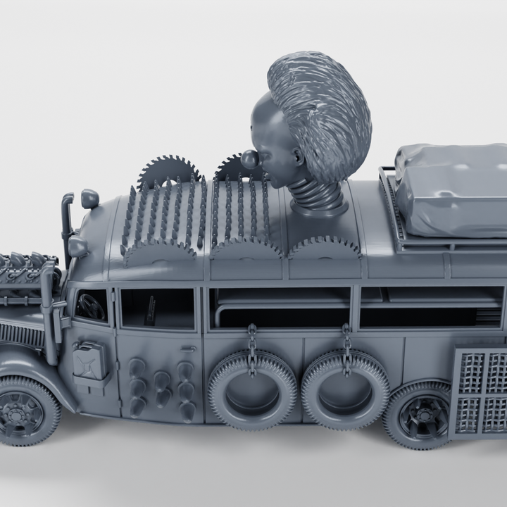 3D Printable Opel Blitz Ambulance Bus (Germany, WW2) converted to ...