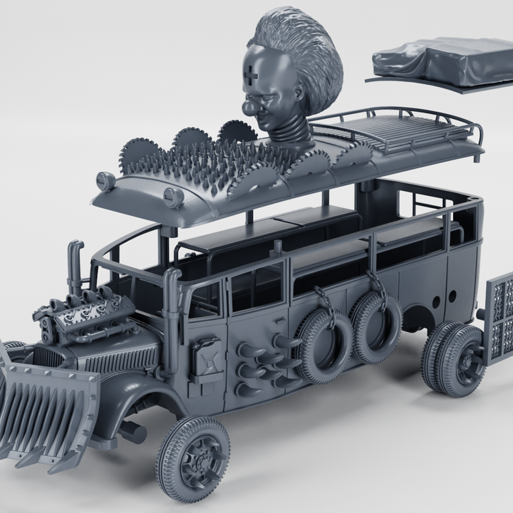 3D Printable Opel Blitz Ambulance Bus (Germany, WW2) converted to ...