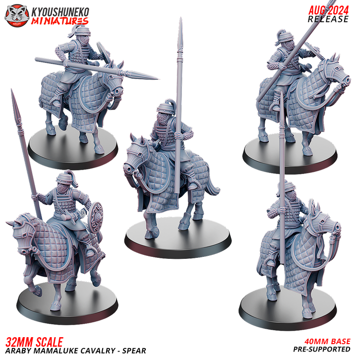 3D Printable August 2024 Fantasy Release - Araby Army by Kyoushuneko Miniatures