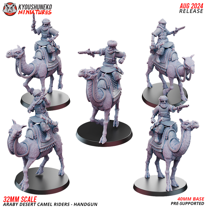 3D Printable August 2024 Fantasy Release - Araby Army by Kyoushuneko Miniatures
