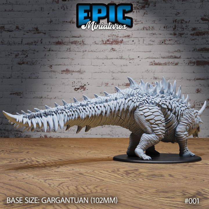 3D Printable Ancient Tarasque / Giant Creature / Tailed Monster ...