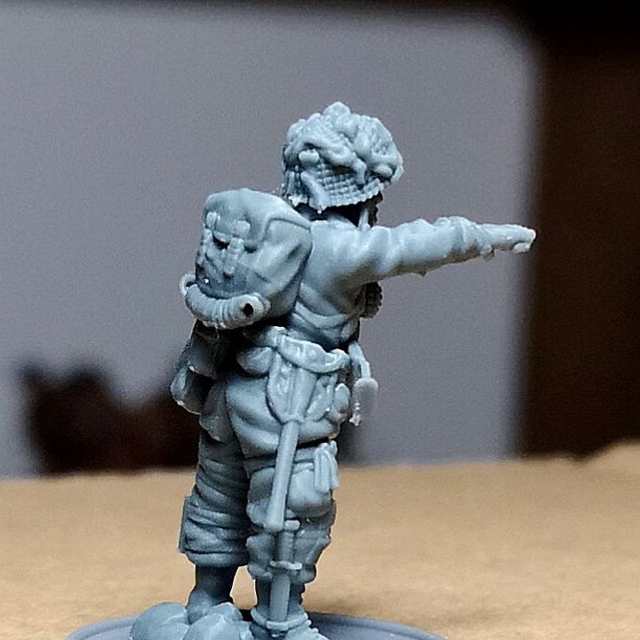3D Printable 28mm US paratrooper NCO by Colonel Muller