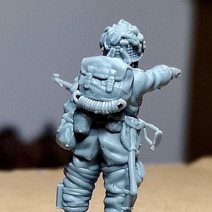 3D Printable 28mm US paratrooper NCO by Colonel Muller