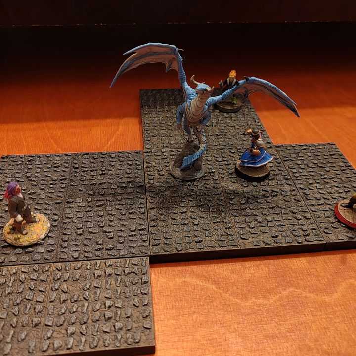 3D Printable Cobblestone Road Tile Set by Triari3D Creative