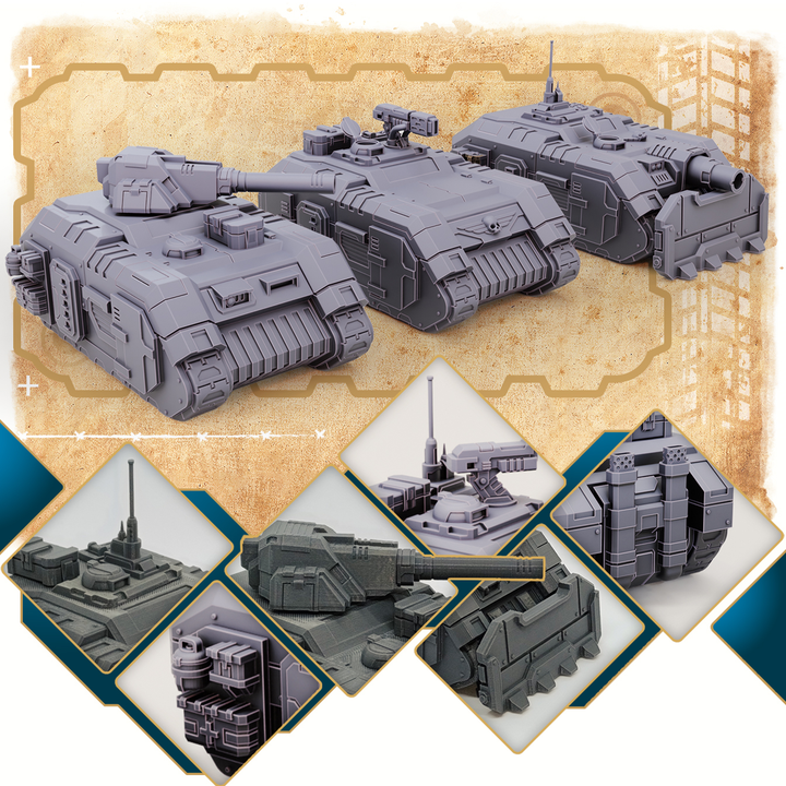 3D Printable Astral Combat Carrier | Modular Tank / Model Storage by ...