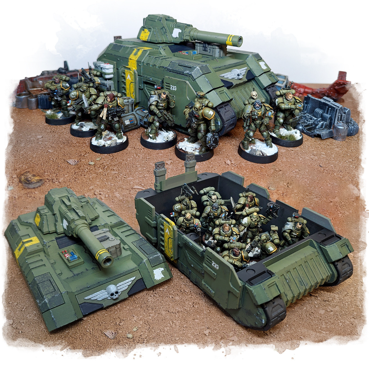 3D Printable Astral Combat Carrier | Modular Tank / Model Storage by ...