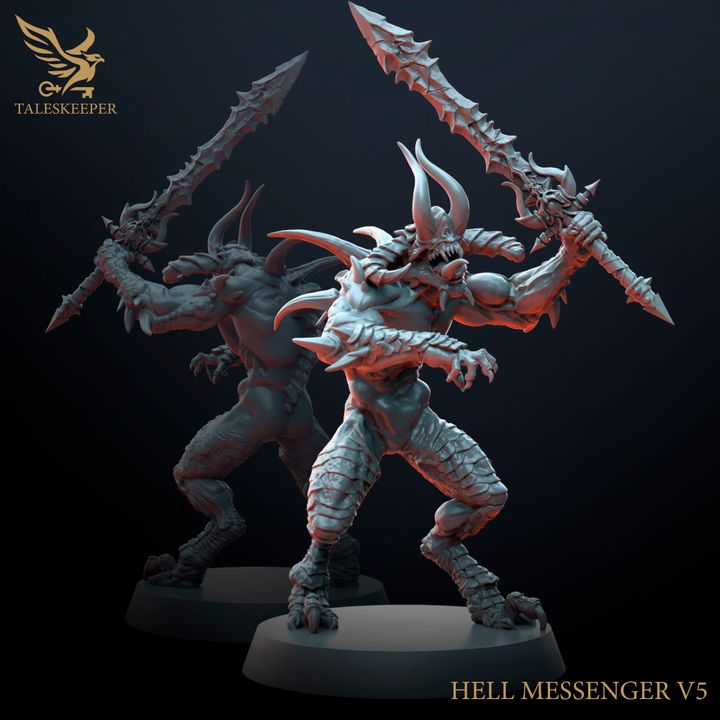 3D Printable HELL MESSENGERS (July) by Tales Keeper