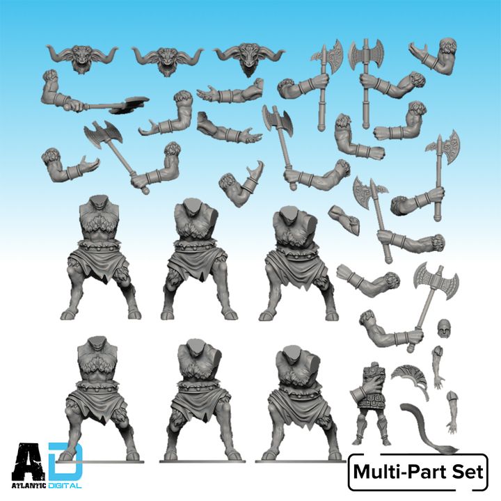 3D Printable Minotaur by Wargames Atlantic