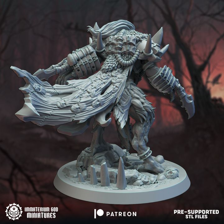 3D Printable Yaroslav (beast form) by Immaterium God Miniatures