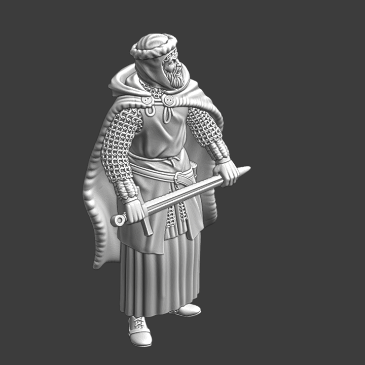 3D Printable Medieval military Order master by Northern Crusades Miniatures