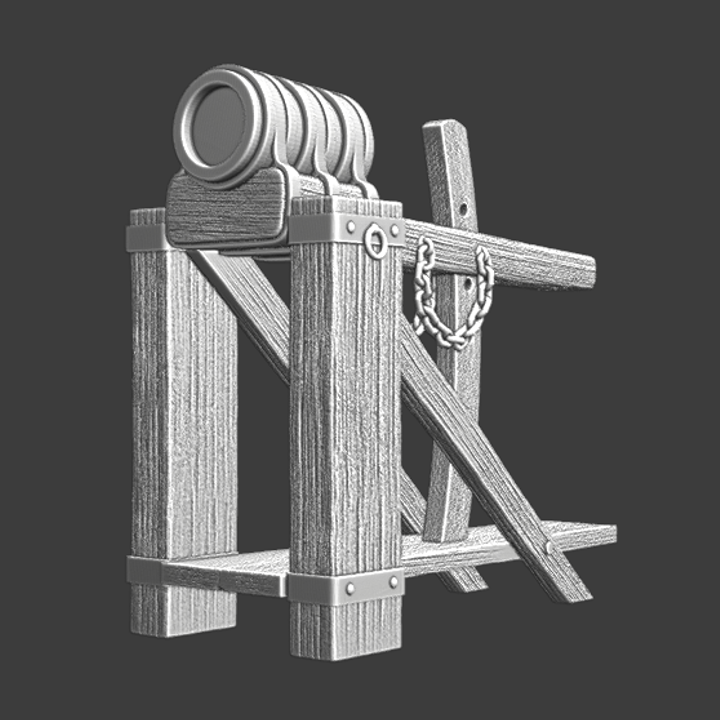 3D Printable Small medieval cannon - mounted and adjustable by Northern ...