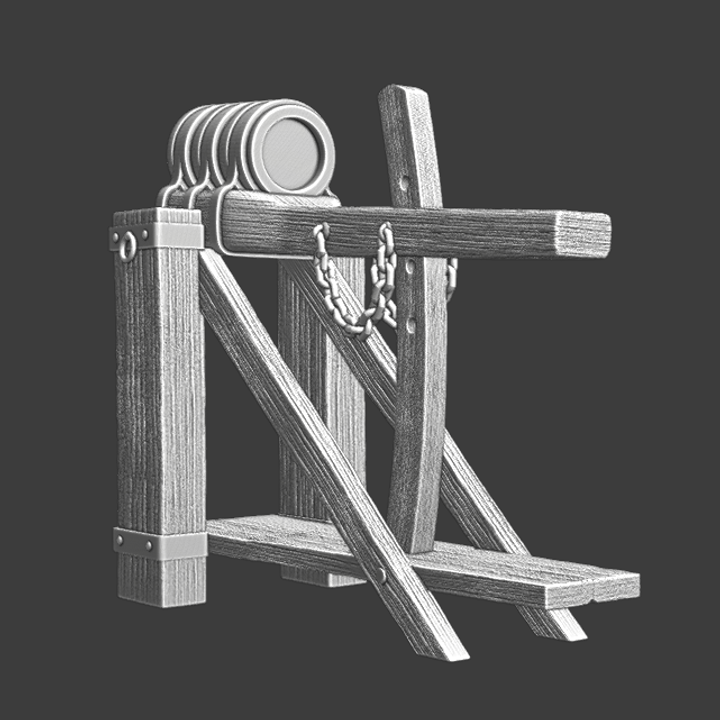 3D Printable Small medieval cannon - mounted and adjustable by Northern ...