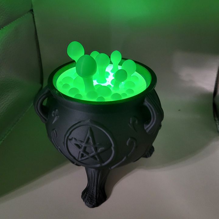 3D Print of Witches' Cauldron, lamp and container version! by kimreichartsiegel