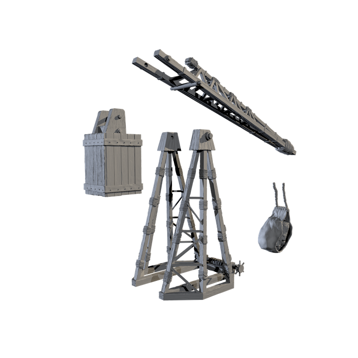 3D Printable Large Trebuchet - STL File by JSCreativeSE