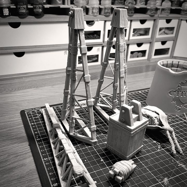 3D Printable Large Trebuchet - STL File by JSCreativeSE
