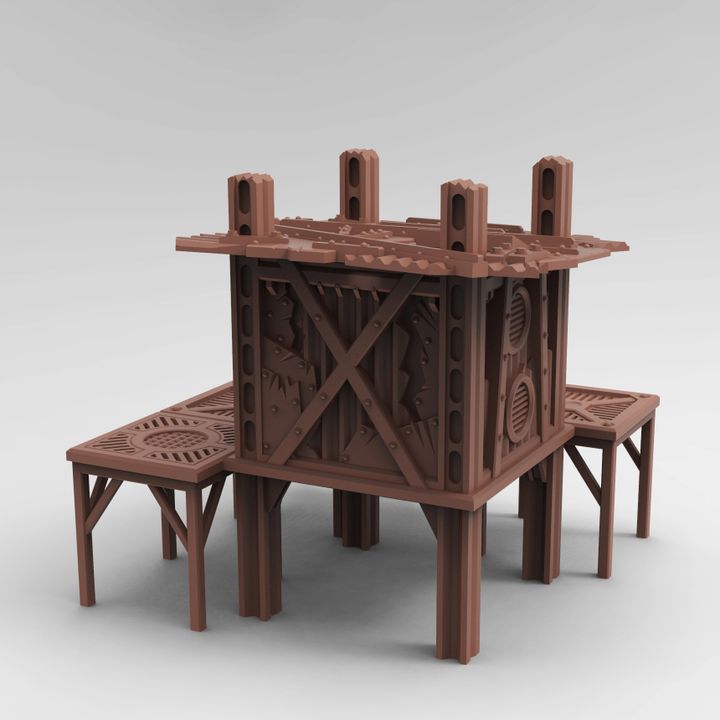 3D Printable Scum City - Shanty Town by Tesseract Tomb