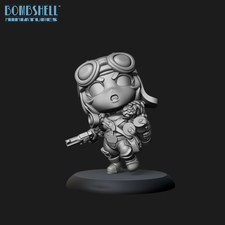 3D Printable Chibi Esmeralda Braveheart by Bombshell Miniatures