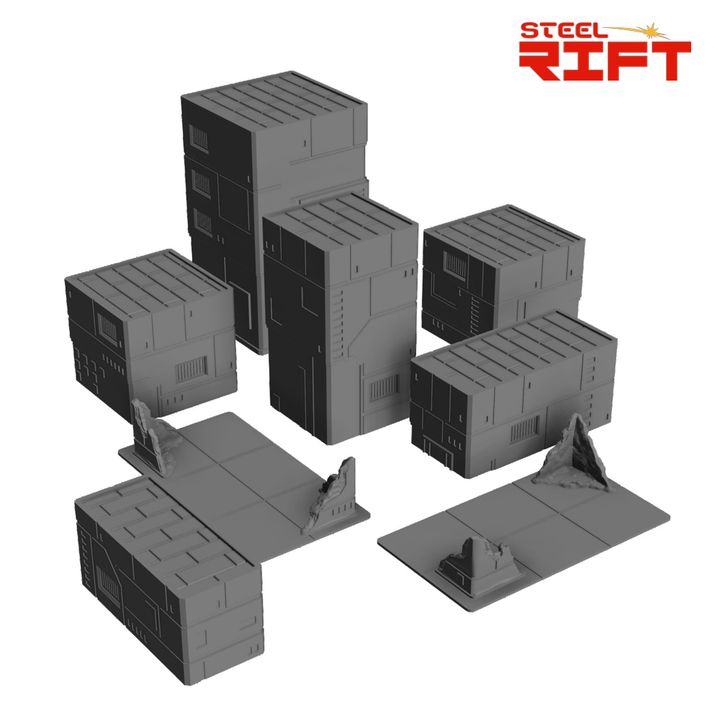 3D Printable Skyline: Stack Pack by Death Ray Designs