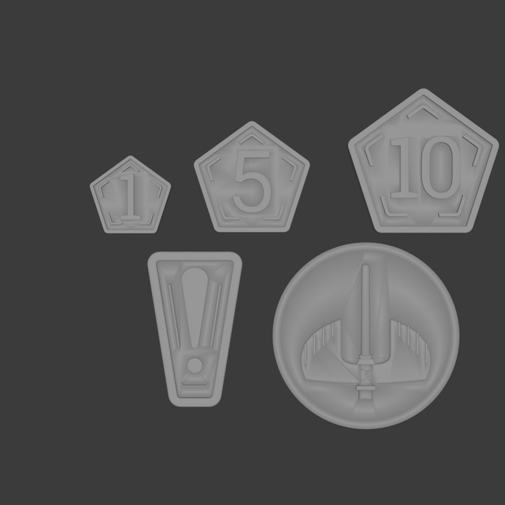 3D Printable Star Wars Unlimited Game Tokens by TK