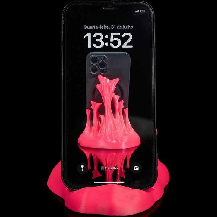 3D Printable Sticky Situation Phone Stand by Stlflix