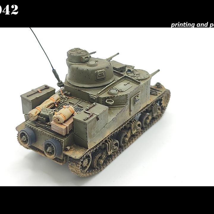 3D Printable M3A3 Lee early, mid, late prod by Counlane Models