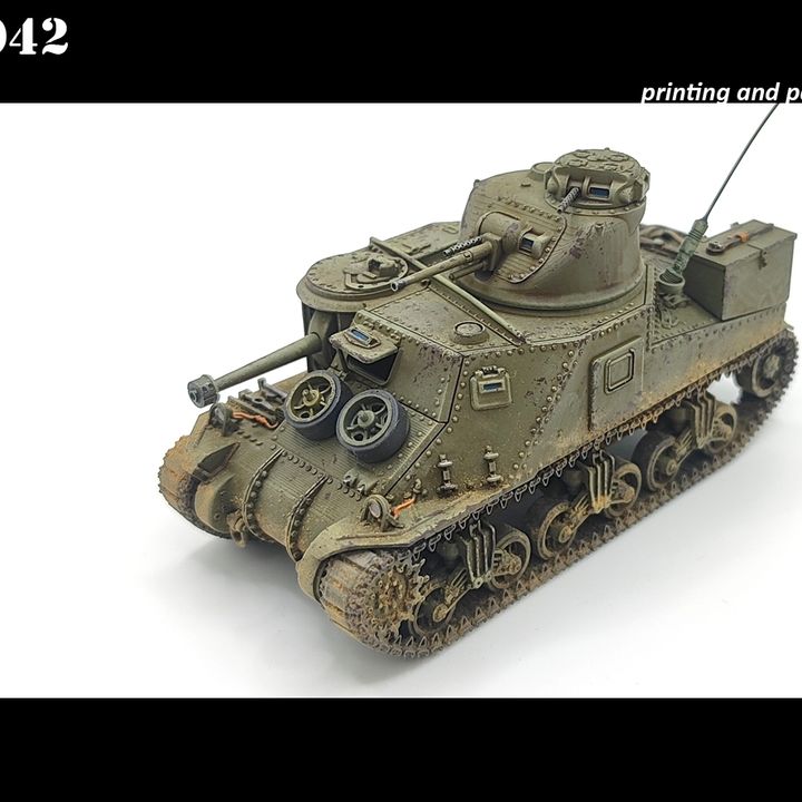 3D Printable M3A5 Lee early, mid, late prod by Counlane Models