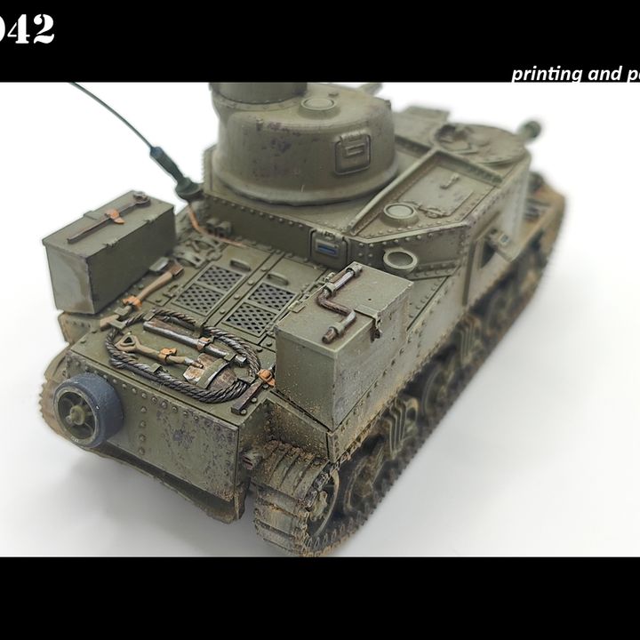 3D Printable M3A5 Lee early, mid, late prod by Counlane Models