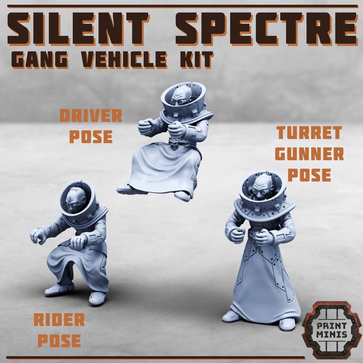 3D Printable Classic Race Car - Angelika w/ Silent Spectres by Print Minis