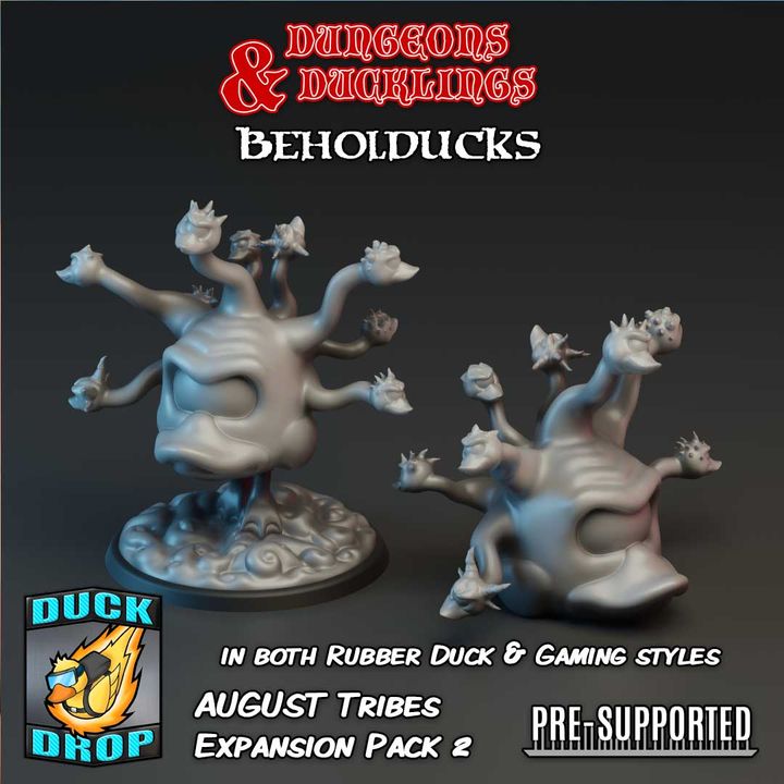 3D Printable Beholduck - Rubber Duck-themed Dungeon Monster by Mike ...