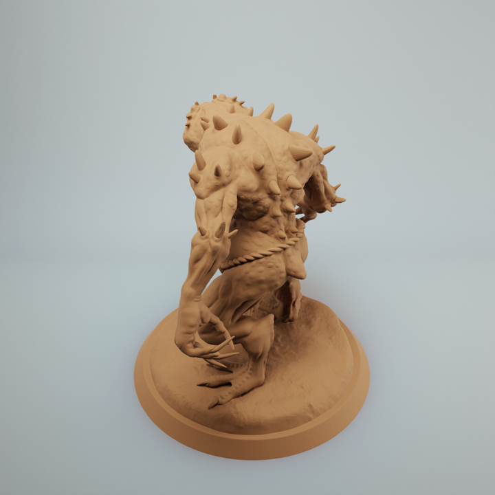 3D Printable Slaad Dnd miniature, 2 inch base pre-supported 3d print ...