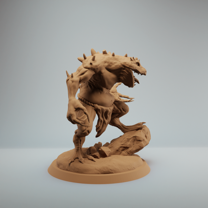 3D Printable Slaad dnd miniatures, pre-supported - two variations by ...