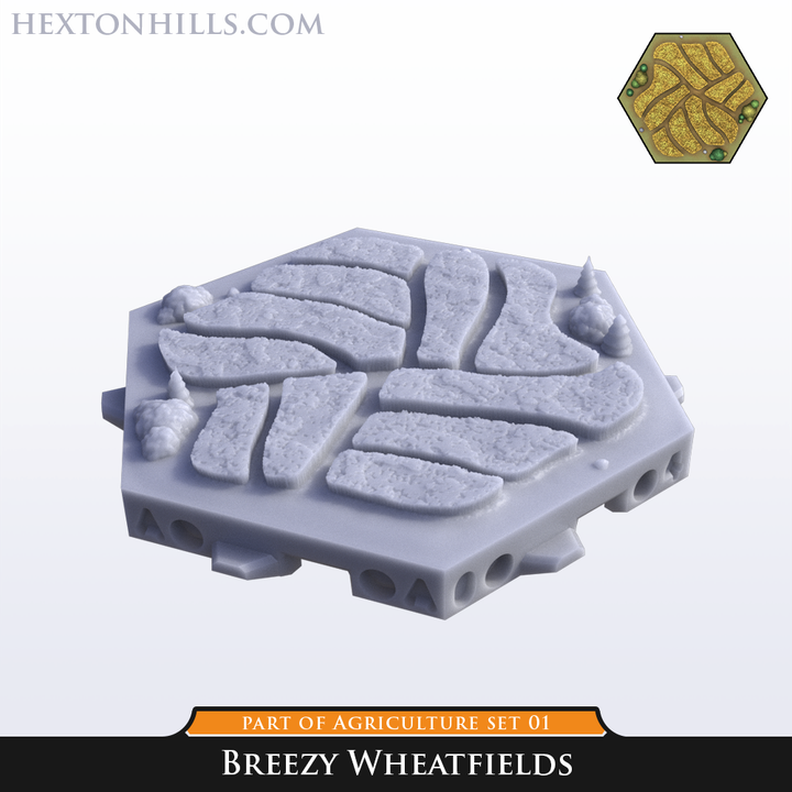 3D Printable Breezy Wheatfields - AA04 by Hexton Hills