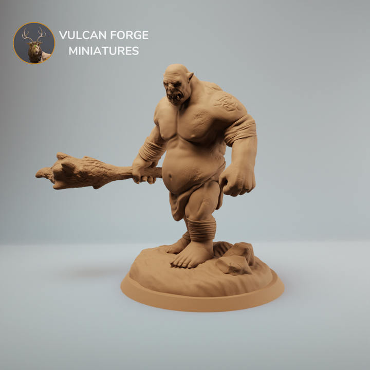 3D Printable Ogre marauder, Ogre with club - supported by Vulcan Forge ...