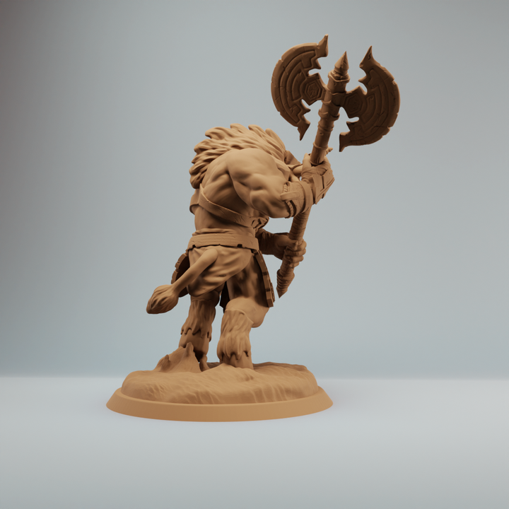 3D Printable Minotaur gladiators - dnd miniatures, two variations ...