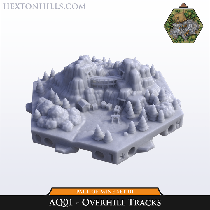 3D Printable Overhill Tracks - AQ01 by Hexton Hills